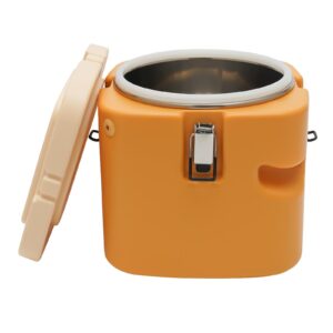 Insulated Food Carrier, Insulated Soup Pan Carrier, 9.5L 2.5gal Portable Commercial Hot Cold Food Warmer Box for Restaurant Canteen Home Party