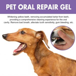 3Pcs Pet Oral Repair Gel, Pet Oral Restoration Whitening Gel, Pet Teeth Care Gel Cleaner Teeth & Fresher Breath, Without Brushing, for Dogs & Cats