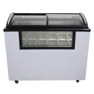 techtongda gelato freezer commercial ice cream chest refrigerator display case chamber showcase freezer with 12 pan 170l 480w