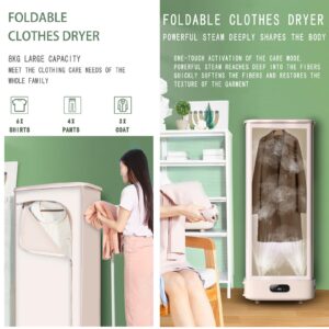 Electric Clothes Dryer, 1000W Portable Steam Drying Machine, Automatic Ironing Machine, Electric Clothes Dryer, 360° Hot Air Circulation/240Min Intelligent Timer