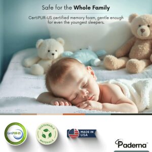 Paderna Therapeutics 3" Celliant-Infused Memory Foam Mattress Topper – Enhanced Comfort for Twin Mattresses – Promotes Better Sleep & Circulation