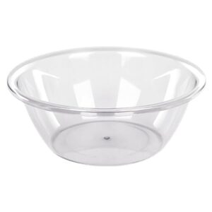 transparent wash basin, thick pet plastic, sturdy large capacity, multifunction, round clear dish tub for home kitchen bathroom (large)