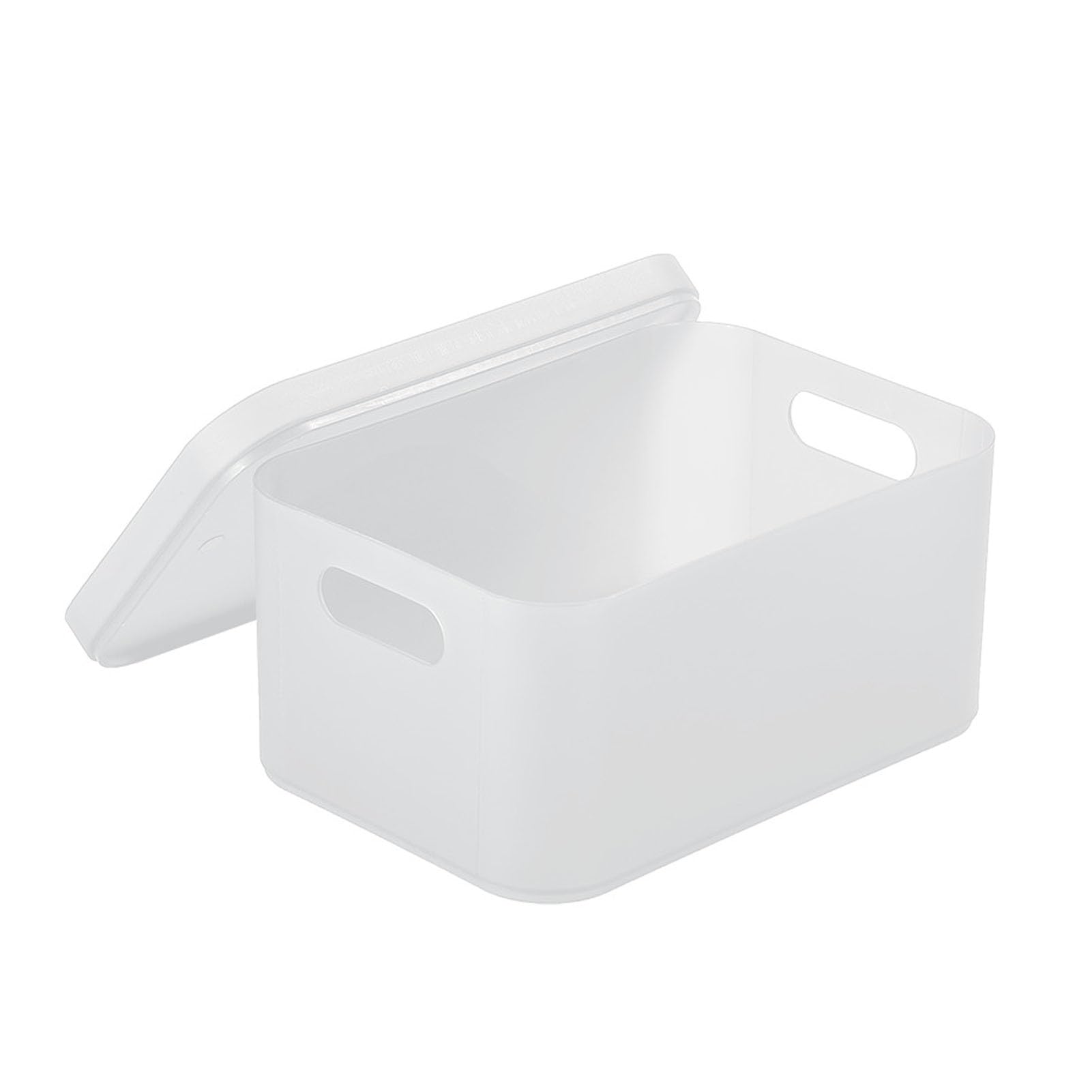 Versatile Clear Plastic Makeup Storage Box Lidded Ideal for Office & Home Use Effective Organization and Visibility