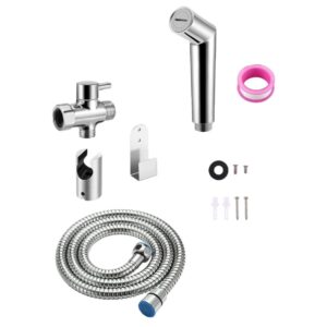 gadpiparty 1 set toilet sprayer airbrush hose lip gloss kit spray pal diaper bidet hand bidet sprayer kit hot and cold hand held bidet shower head kit handheld sprayer kit silver copper