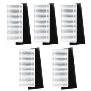 5 Pcs Filter Replacement For IHome Nova S1 Pro, IHRVS1PRO-3BLK, IHRVS1-3BLKS, IHRV9-BLKS Sweeper Accessories Filter, Robotic Vacuum Cleaner Parts