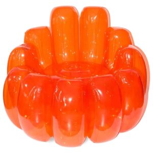 sunkox jelly inflatable chair,jelly chair,jelly collection inflatable chair,inflatable sofa,indoor outdoor portable blow up couch,for indoor outdoor camping, party, beach, hiking, yard (orange)