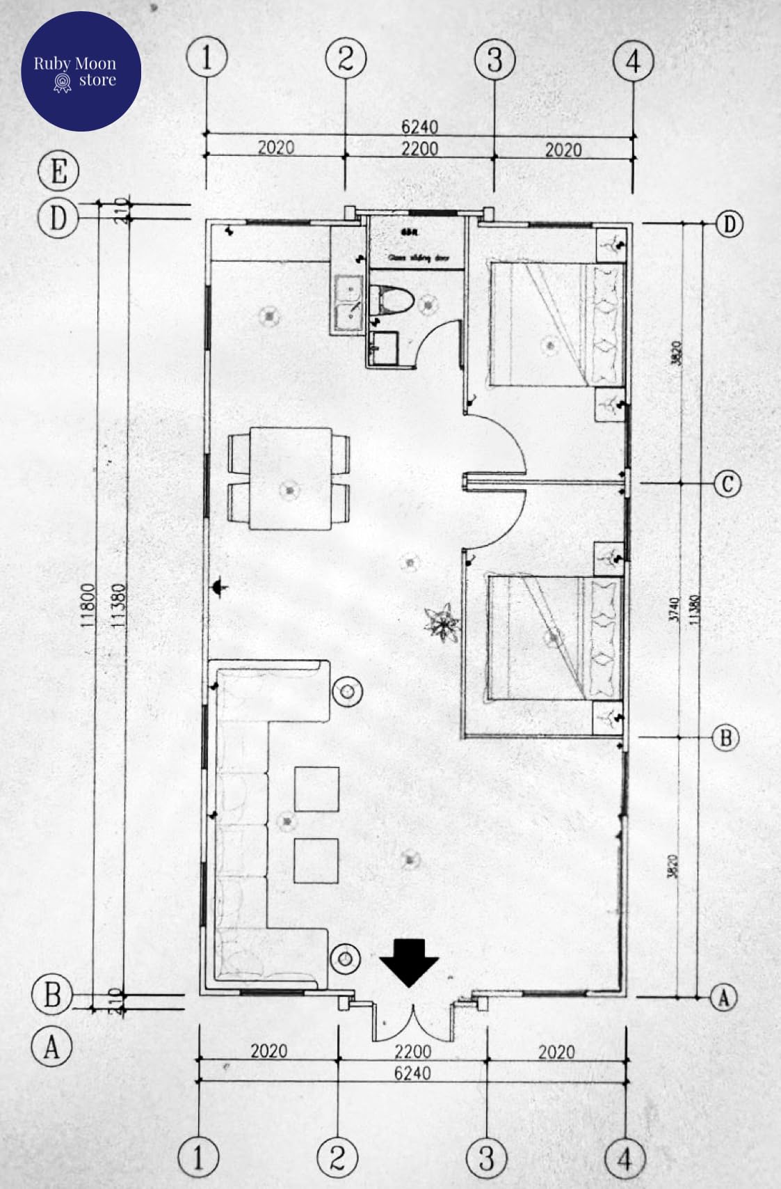 Detachable Prefabricated Luxury Villa Portable Foldable Expandable Container House 40 FT Home, 11.8 * 6.3 * 2.49