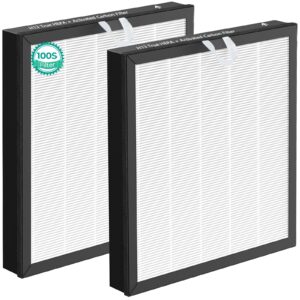 wxfana 2 pack replacement filters compatible with levoit vital 100s air purifier, h13 true hepa filter replacement for levoit vital 100s, for vital 100s-p, for 100s-rf