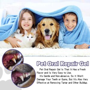 Pets Toothbrush,Pet Oral Repair Gel Pen for Dogs Cat,Pet Oral Repair Gel,Pet Comfy Toothbrush Pen,Tooth Cleaning Pen for Dog Cats Dental Care Fresh Breath,Pet Breath Freshener Gel Care Cleaner