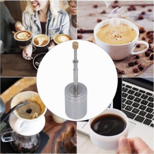 Portable Coffee and Tea Filter Press, Reusable Stainless Steel Coffee Maker for Home Office Travel