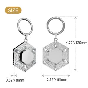 Vatonezich Hat Clip for travel fits Bag Handbag Backpack Truck travelling Essential Accessory Hat holder for Vacation (Silver 2Pcs)