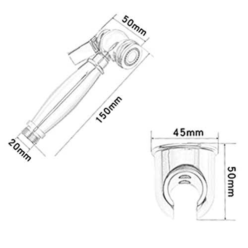 ZLOCYIVHE Toilet Spray Gun Set Handheld Bidet Sprayer for Toilet Bidet Shower Sprayer Head with Hose Brass Cold Water Wall Mounted Rose Gold Cloth Diaper Toilet Sprayer Kit