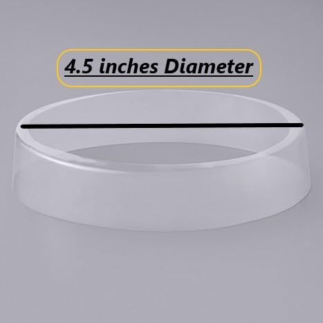 (Pack of 250) Clear Shrink Bands for Deli Containers, Tamper-Proof Shrink Bands, Max Diameter 4.5 inches Fits Round Plastic Soup/Deli Containers Sizes 8-32 Ounces