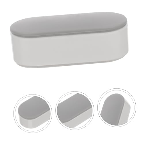 Angoily 4pcs Toilet Seat Gasket Toilet Buffer Pads Toilet Bumper Pad Toilet Cover Bumpers Toilet Seat Bumper Toilet Seat Stoppers Toilet Seat Bidet Replacement Kit Light Grey Plastic