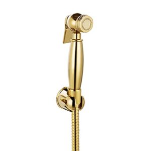 zlocyivhe hand shower for toilet use hand held toilet bidet sprayer toilet bidet sprayer set brass gold with hose cold water toilet spray gun attachment