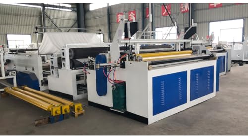 Toilet Tissue Roll Making Machine Toilet Paper Embossing Rewinding Machine