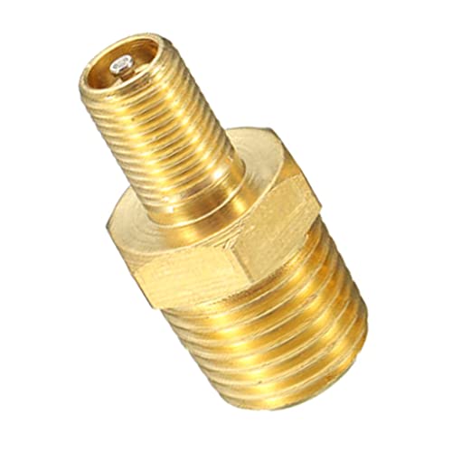 Zaagot 1/4" NPT for Tank for Anti-Corrosion Brass Schrader for Using with Air Compressor Tanks Fitting for Car Auto Brass