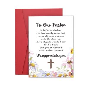 pastor appreciation cards - thank you card gifts for pastor appreciation gifts for men women baptism christmas birthday gifts for pastors religious christian gifts for him her to our pastor gift ideas