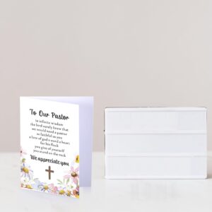 Pastor Appreciation Cards - Thank You Card Gifts for Pastor Appreciation Gifts for Men Women Baptism Christmas Birthday Gifts for Pastors Religious Christian Gifts for Him Her To Our Pastor Gift Ideas