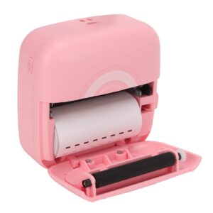 Lybunair Mini Bluetooth Thermal Printer Portable Handheld 200DPI USB Charging Smart Sticker Printer Pink