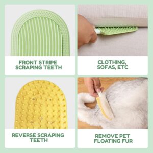 Cat Tongue Comb, 2024 New Cat Grooming Brush for Indoor Cats Shedding Cat Brush for Long Haired Cats, Cute Cartoon Ice Cream Cat Fur Remover Comb for Cats Grooming (B)