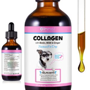 liquid collagen for dogs | collagen for dogs | liquid collagen for dogs | liquid collagen skin and coat | itch relief for dogs with allergies | skin and coat supplement for dogs bacon flavor 2fl.oz