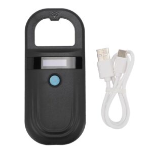 pet microchip reader, fdx b animal universal microchip tag reader scanner, pet microchip scanner, 300mah (black)