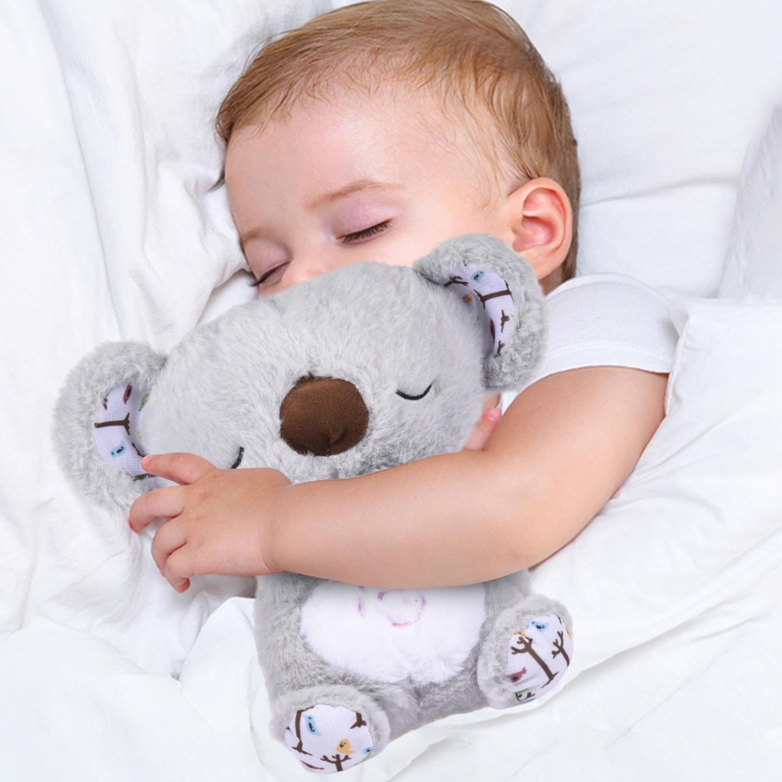 The Relief Koala, Anxietys Relief Koala Breathing, Breathing Otters Sleep Buddy for Adults, Sleeping Koala Plush Breathing, 2024 New Calming Koala, Adjustable Music