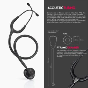 MDF Acoustica Lightweight Stethoscope for Doctors, Nurses, Students + MDF LUMiNiX Medical Professional Penlight