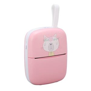 Febuliy Portable Printer,Tiny Printer,Portable Pink Mini Printer Hd with Multipurpose Bt Connection for Office and Home Use