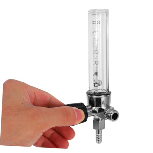 CHILDWEET 3pcs Barometer Gas Flow Meter Carbon Dioxide Flow Indicator Argon Flow Meter Flowmeter Argon Regulator Measurement Tool Flow Meter Tube Air Flow Meter Transparent Plastic