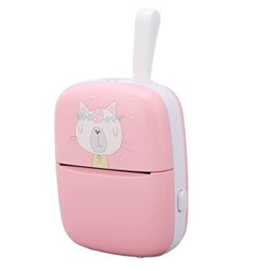 Febuliy Portable Printer,Tiny Printer,Portable Pink Mini Printer Hd with Multipurpose Bt Connection for Office and Home Use