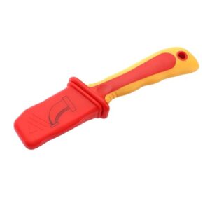 Insulated Dismantling Knife, 1000V Electricians Cable Stripping Knife, Anti Magnetic with comfortable handle, push or pull to remove sheath from cable, compact size, convenient