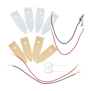 gatuida 1 set battery experiment kit experiment tools copper anode fruit battery experiment supplies fruit battery experiment plates electrode material copper plate electrode strips zinc