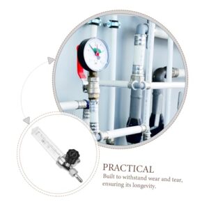 CHILDWEET 3pcs Barometer Gas Flow Meter Carbon Dioxide Flow Indicator Argon Flow Meter Flowmeter Argon Regulator Measurement Tool Flow Meter Tube Air Flow Meter Transparent Plastic