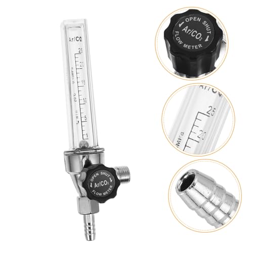 CHILDWEET 3pcs Barometer Gas Flow Meter Carbon Dioxide Flow Indicator Argon Flow Meter Flowmeter Argon Regulator Measurement Tool Flow Meter Tube Air Flow Meter Transparent Plastic