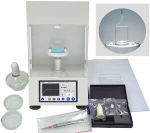 vtsyiqi liquid surface tension measurement automatic surface tensiometer liquid surface tensiometer with platinum loop range 0 to 1000 mn/m accuracy 0.1mn/m real time display