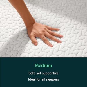 Tuft & Needle Original Medium Queen Size Adaptive Foam Mattress in a Box, Cooling Gel, Pressure Relief, Supportive, 100 Night Trial, Fiberglass Free, CertiPUR-US, 10-Year Limited Warranty