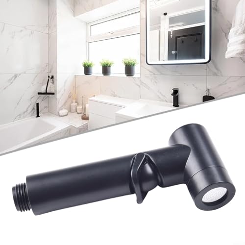 Handheld Bidet Sprayer Kits for Toilet Douche Shattaf Bidets with Bidet Hose and Wall Attachment Bidet Spray Taps for Bathroom Shower, Cloth Washing, Diaper Cleaning(Black)