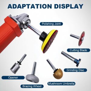 Angle Grinder Extension Rod, M10 Thread Polishing Machine Adapter Lever, 80mm Connecting Rod for 100 Type Angle Grinder Extension Connection, Angle Grinder/Polisher Accessorie Set(3PCS)