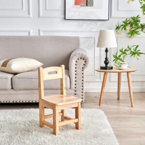 Rubber Wood Solid Wood Children Chair for Kids, Kindgarten and Kids' Home Furniture-Team Set（4pcs）