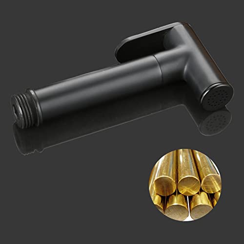 ZLOCYIVHE Bidet Handheld Water Sprayer Bidet Shower for Toilet Cloth Diaper Sprayer Black Brass Faucet Cold Water with Hose Toilet Bidet Sprayer Set