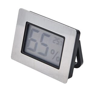 lcd electronic thermometer hygrometer, clear display, wide application for cigar box, storage cabinet, wardrobe, embedded design with temperature and humidity measurement accuracy