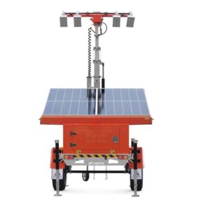 Mobile Lighting Tower with 4 Jack Supports Light Tower Hydraulic Lighting Tower with Diesel Engine