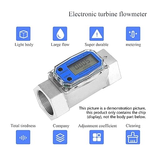 Flow Meter for Flow Meter Electronic Digital Flow-Meter Meter Display Chip/Accessory/Liquid Water Die Sel Methan High Stability and Convenient Operation