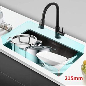 Sink,Bowl Kitchen Sink, Stainless Steel Deep Kitchen Sink