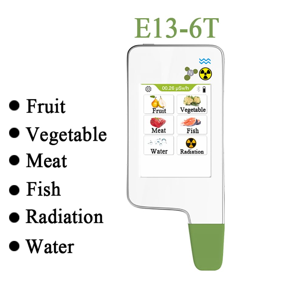 Home Kitchen Nitrate Tester, 6 in 1 Counter Pesticide Residue Detector, Nitrate Tester Fruit Vegetable Meat, Nitrate Tester Geiger Counter dosimeter