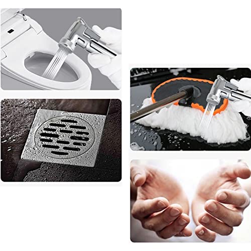 ZLOCYIVHE Bidet Handheld Water Sprayer Bidet Shower Attachment Cloth Diaper Toilet Sprayer Kit with Hose Cold Water Brass Chrome Toilet Bidet Sprayer Set