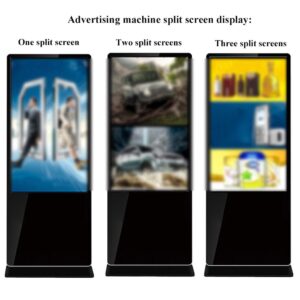 32 Inch Digital Signage Kiosk,Vertical Floor Standing Touch Screen Advertising Machine,1920 * 1080px Automatic Media Commercial Interactive Advertising Display Screen,32inches