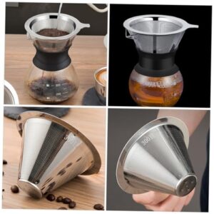 SECFOU Coffee Filter Espresso Filter Screen Portable Coffee Machine Strainer Coffee Machine Filtering Mesh Portable Coffee Machine Parts Filter Teapot Net Silver Stainless Steel